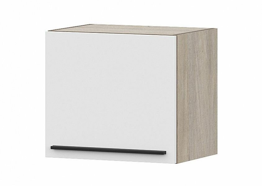 Шкаф навесной барный Этна 400, Дуб эндгрейн / Софт вайт