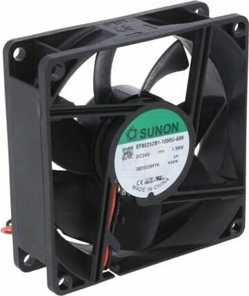 Вентилятор осевой SUNON EF80252B1-1000U-A99 Вентилятор: DC осевой 24ВDC 80x80x25мм 69,66куб. м/ч 33дБА 1шт
