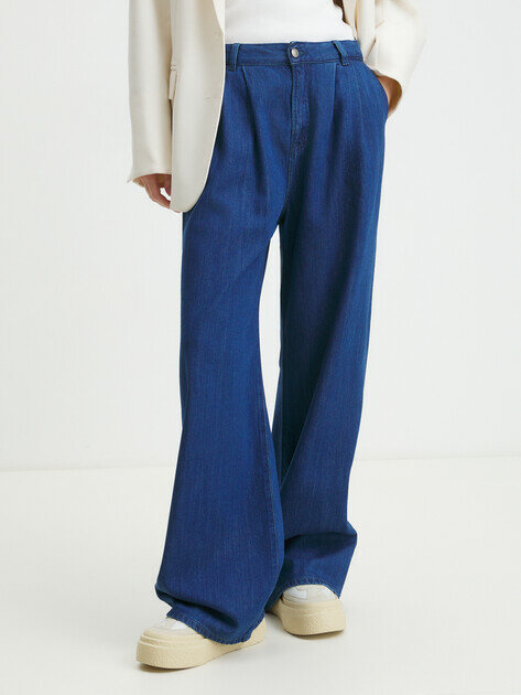 Джинсы широкие 