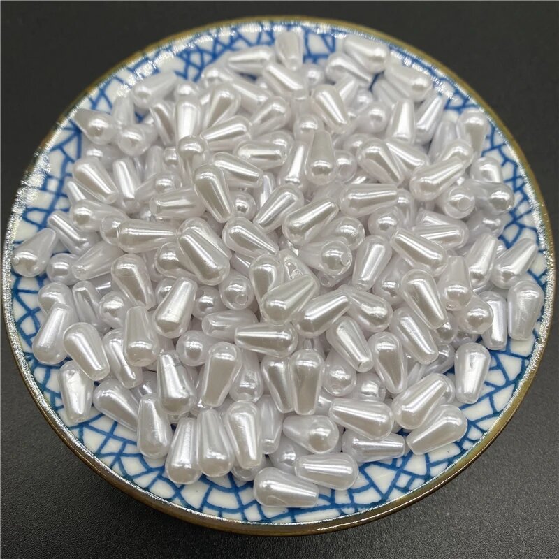 Акриловые бусины-капли RYFDBMauve 50 шт 8x15mm 30pcs, White