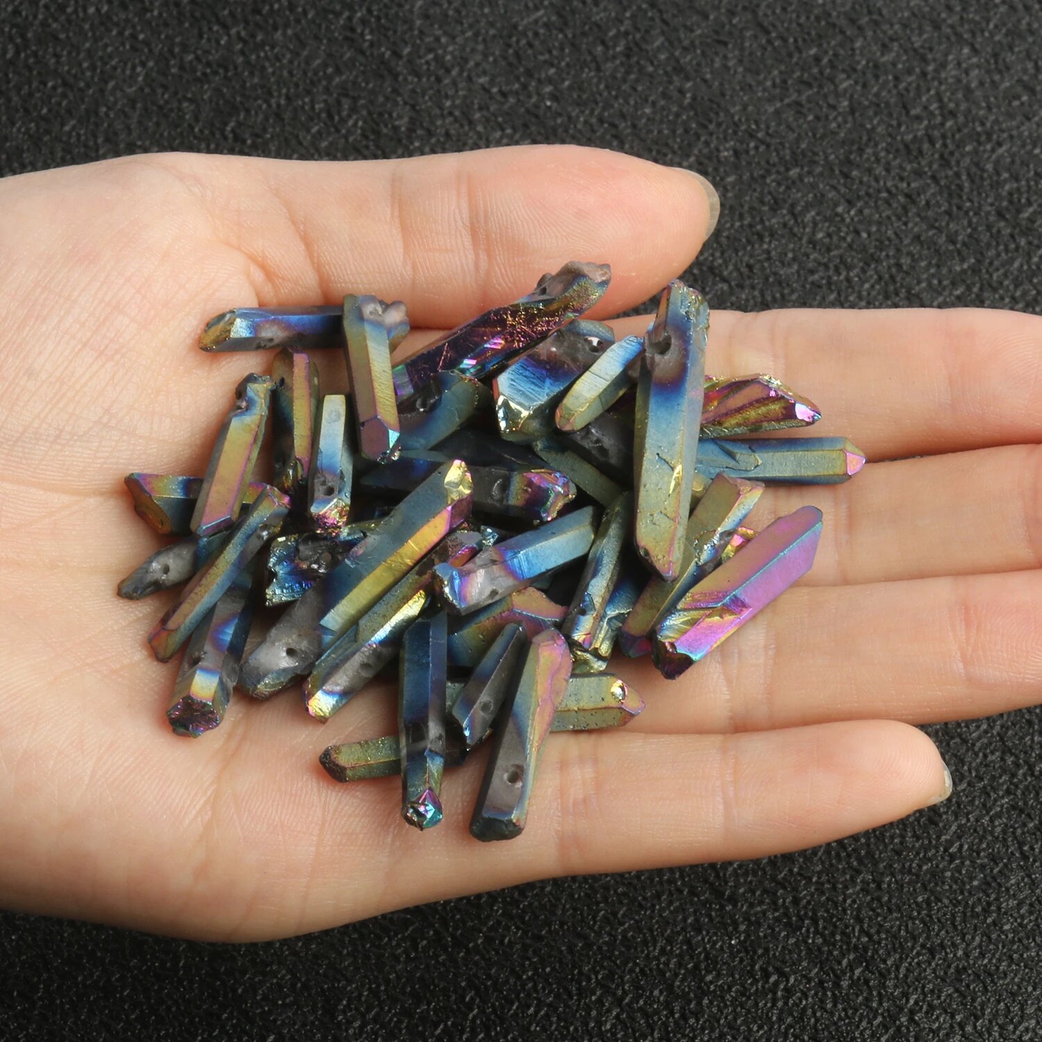 Бусины из кварца TANANTA 10 шт. Фиолетовый, multicolor