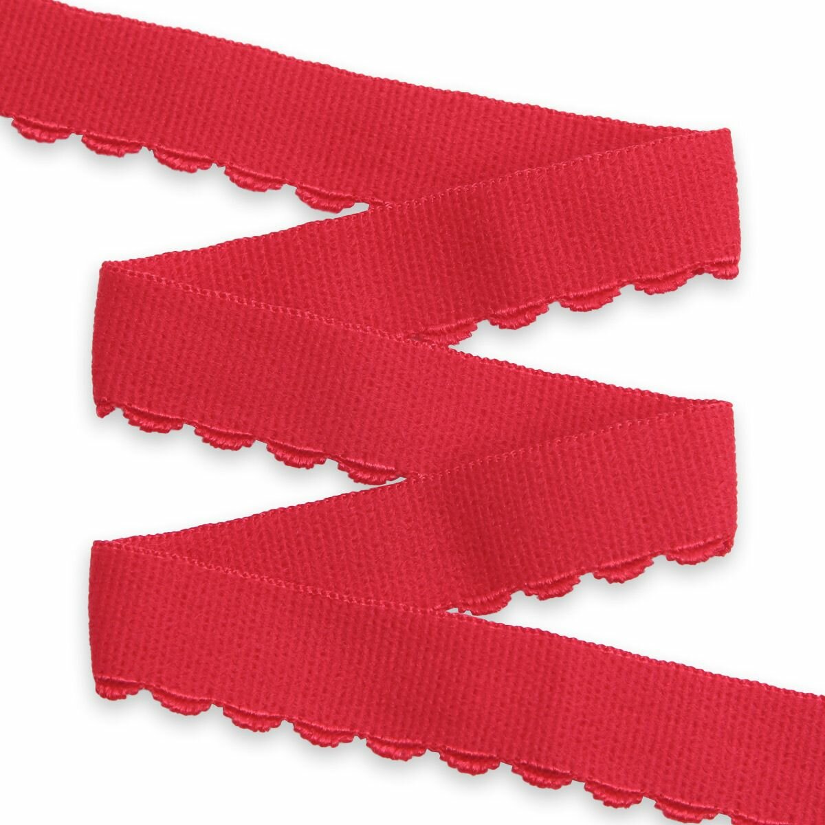 ML175.015/1 Резинка отделочная (становая) 5,5гр/м, эластичность 120%, 15мм*50м (красный)