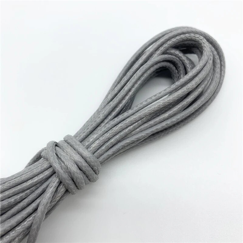 Вощеная нить хлопковая серая 2 мм, 5 ярдов