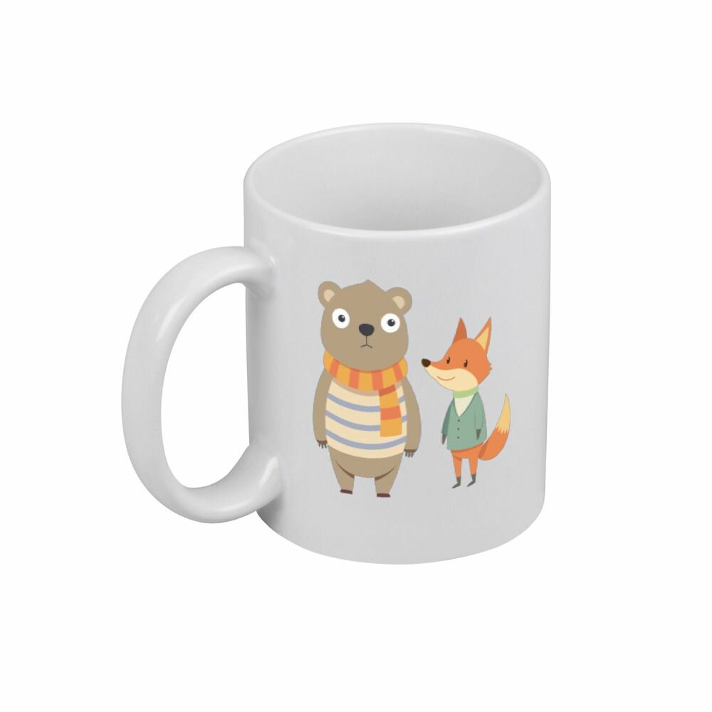 Кружка Лиса и медведь