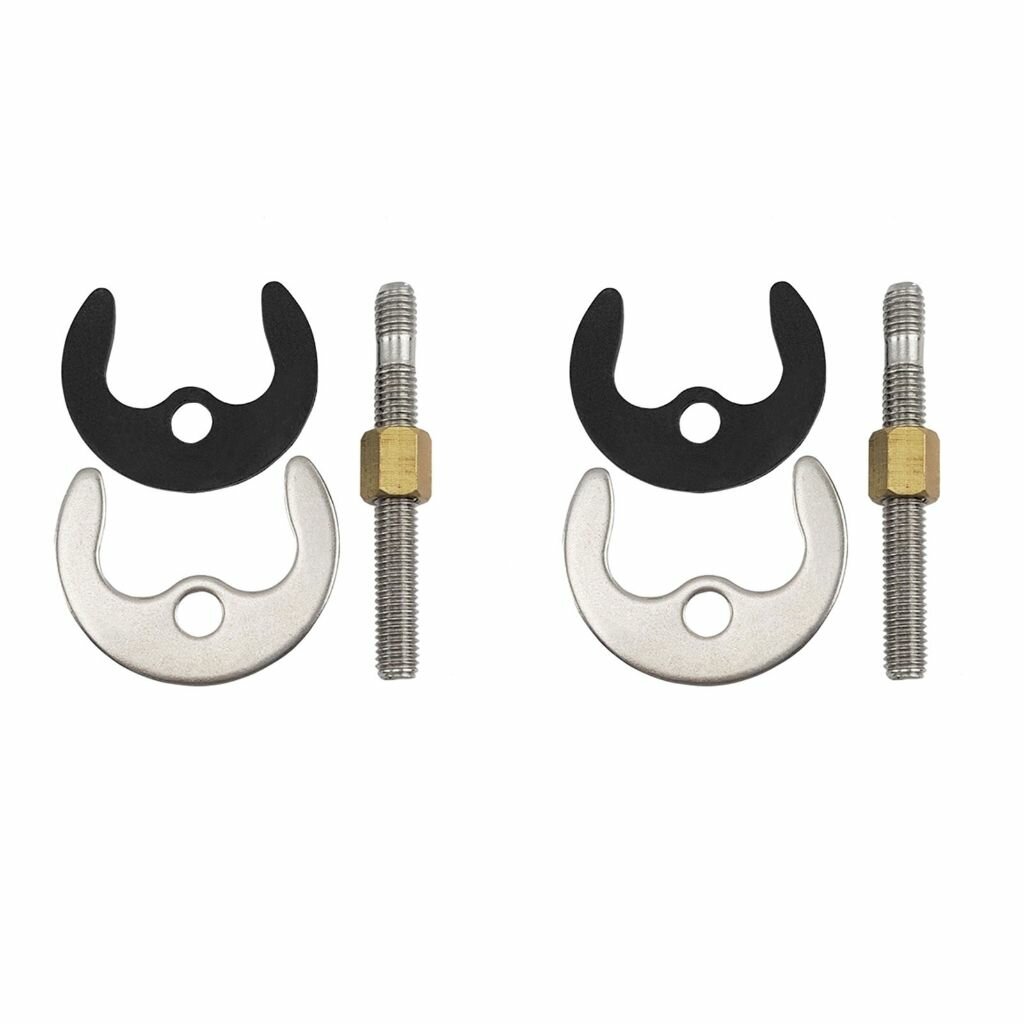 2 комплекта аксессуаров для крепления подковообразной ножки крана горячей и холодной воды-одинарный стержень из нержавеющей стали