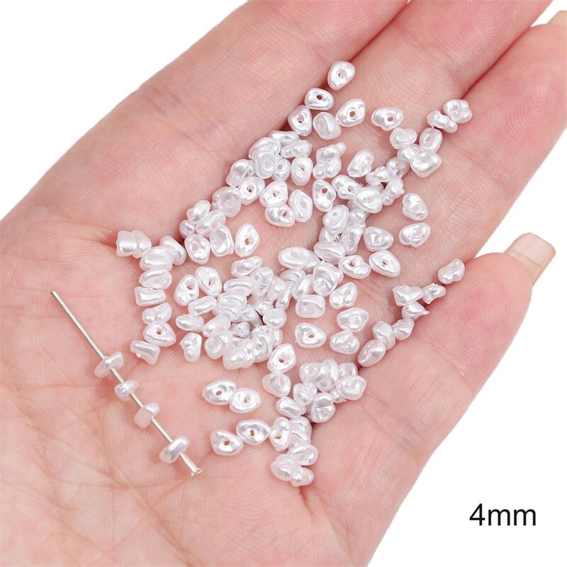 Бусины жемчужные 4 мм, 80 шт, цвет 40pcs