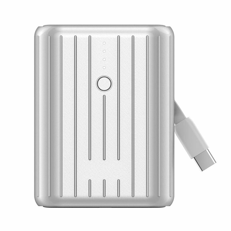 Wiwu Внешний аккумулятор Wi-P028 Trunk Series Power Bank 10000 mAh, 22.5W, PD+QC - серебристый