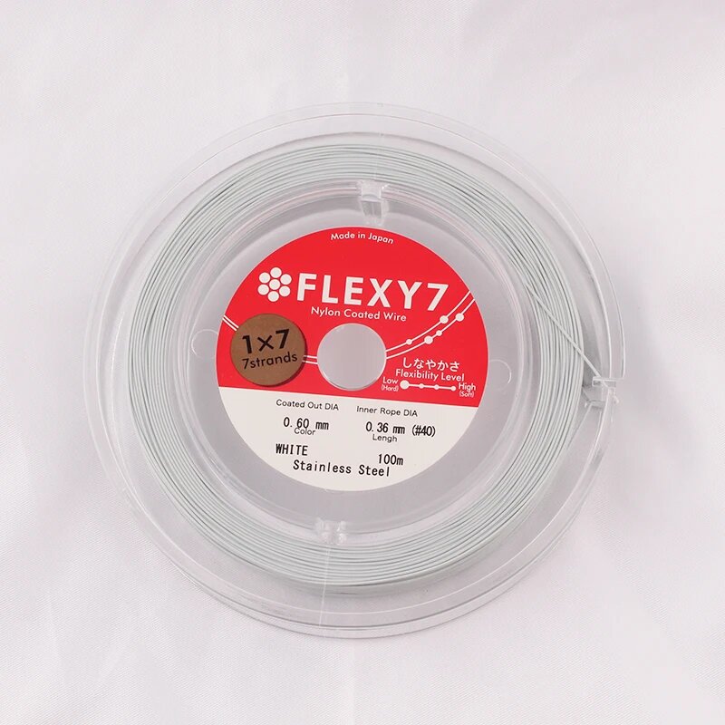 1 метр, Япония Flexy7, импортная мягкая стальная проволока, 7 нитей, ювелирная линия, сделай сам, жемчужная нить ручной работы, ожерелье, браслет, аксессуары