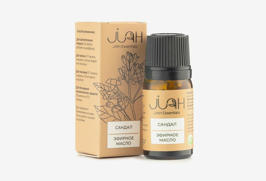 Эфирное масло JIAH ESSENTIALS Сандаловое дерево 10 мл