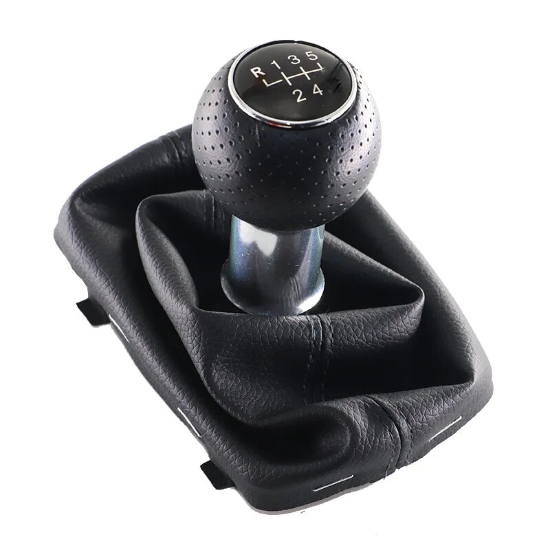 Для AUDI A3 8L кожаная 5/6 скоростей S-Line кожаная ручка переключения передач ручка рычага переключения передач 8L 0863278 BNRMD Отверстие 12 мм R12345 black stitch