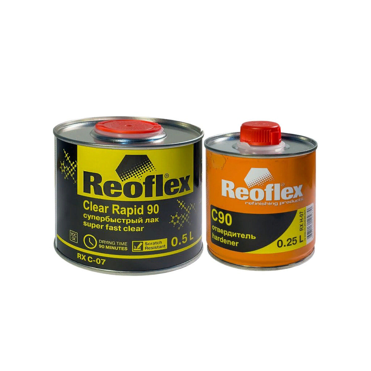 Лак UHS 2+1 RAPID 90 супербыстрый c отвердителем REOFLEX (0,5л+0,25л)