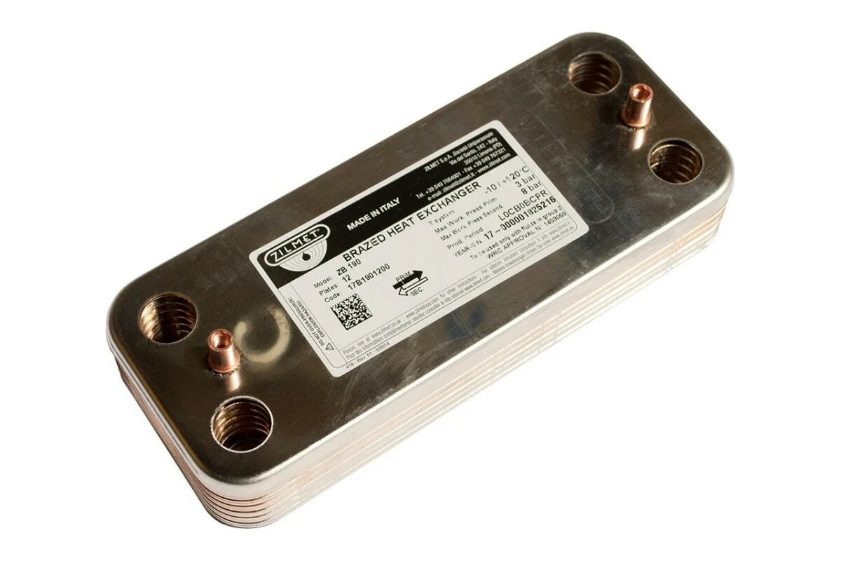 Zilmet Паяный теплообменник ZВ190 - 20P, арт. , (Италия) 17B1902000