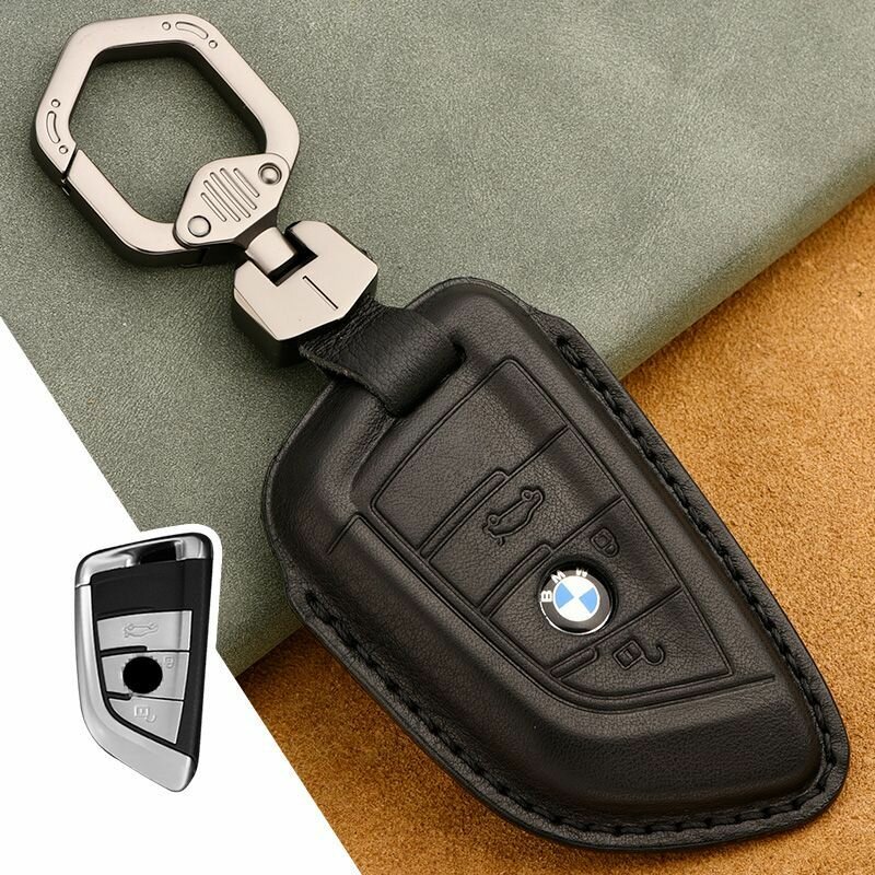 Кожаный чехол для смарт ключа BMW (3 кнопки)