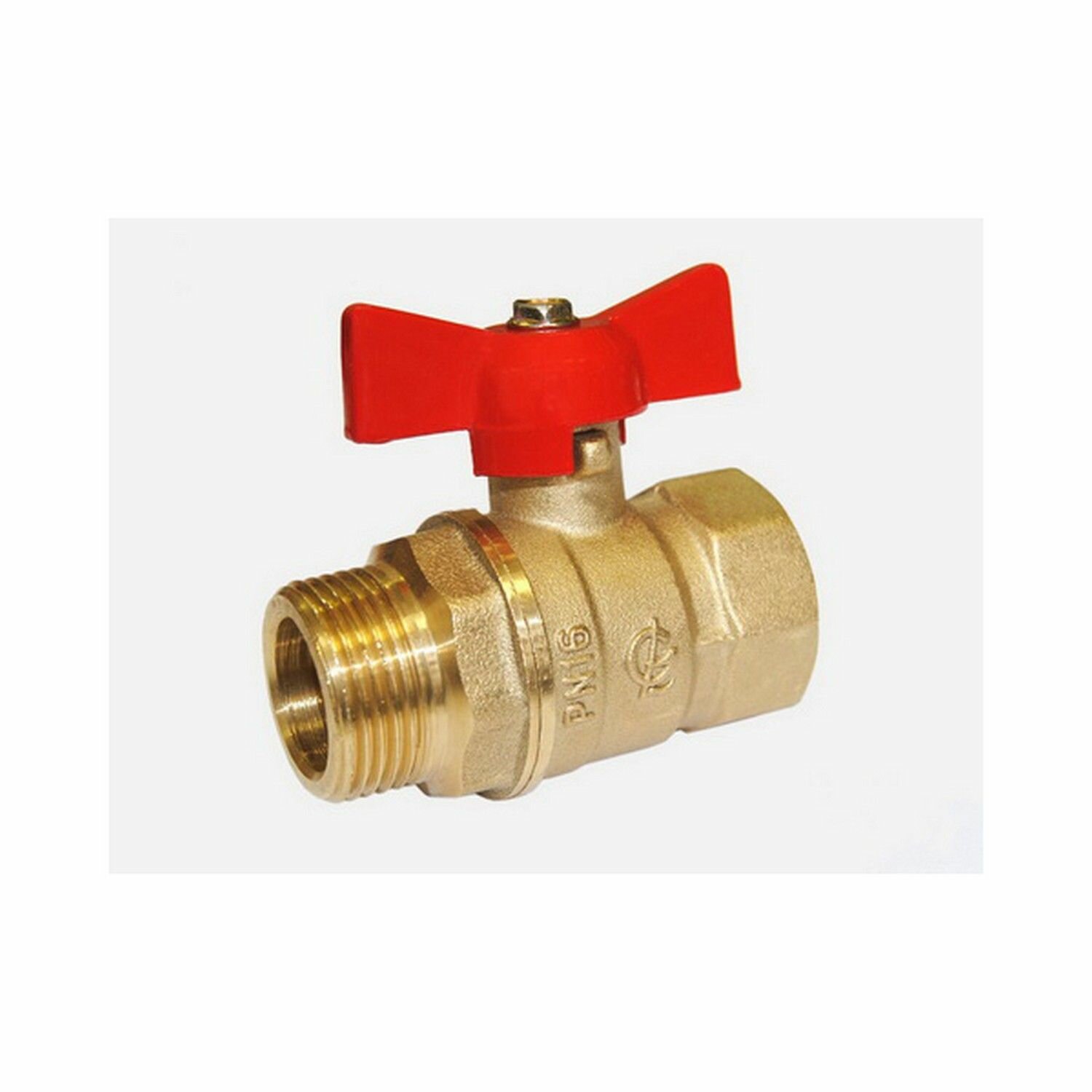 Кран шаровой 1/2' вн/нар бабочка 11б27п1 Стандарт 231 галлоп/ PN40