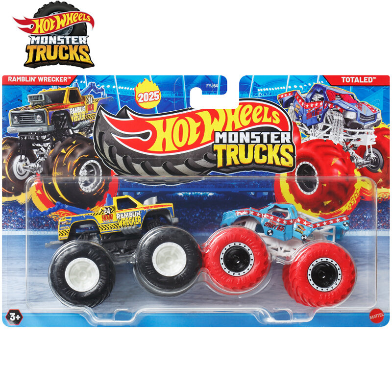 Машинка Mattel Hot Wheels Monster Trucks (Монстр трак)2025 FYJ44-Ramblin Wrecker & Totaled