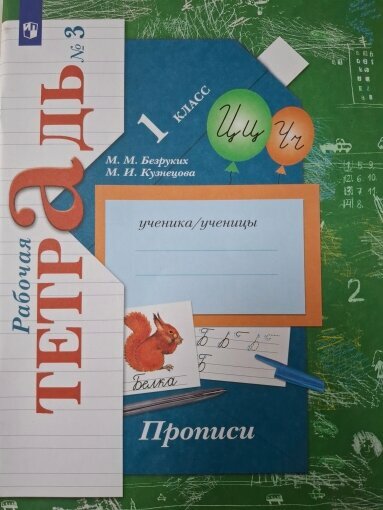 Пропись. ФГОС. Прописи 1 класс, Часть 3. Безруких М. М.