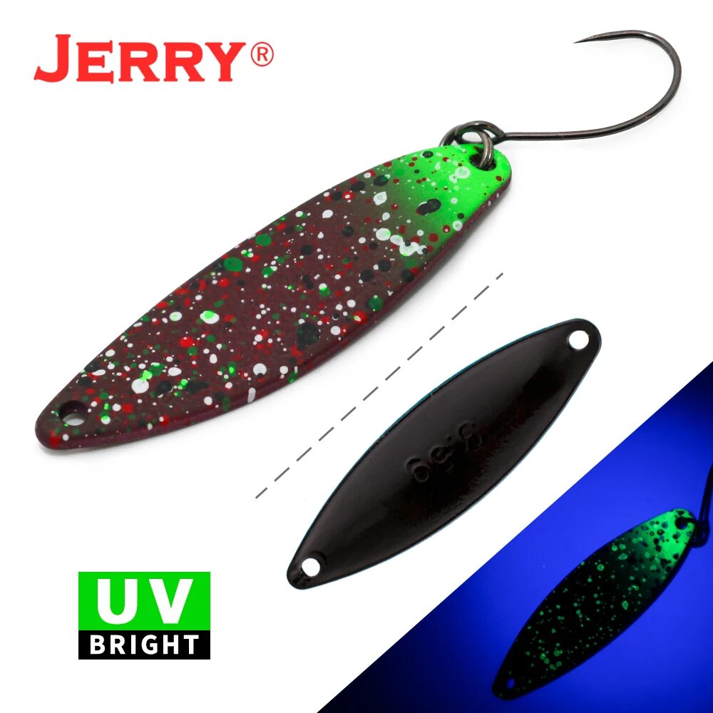 Jerry Лео форель ультралегкие спиннинговые рыболовные приманки Micro Brass Троллинговые одиночные крючки Ложка Смешные приманки Озерная Снасть