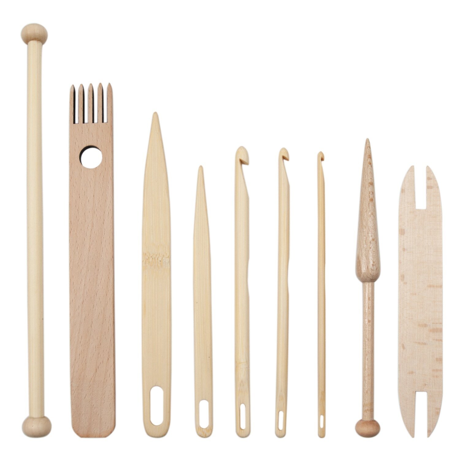 Набор инструментов для ткачества из дерева, ручного ткацкого станка, вязания крючком, иглы, челнока