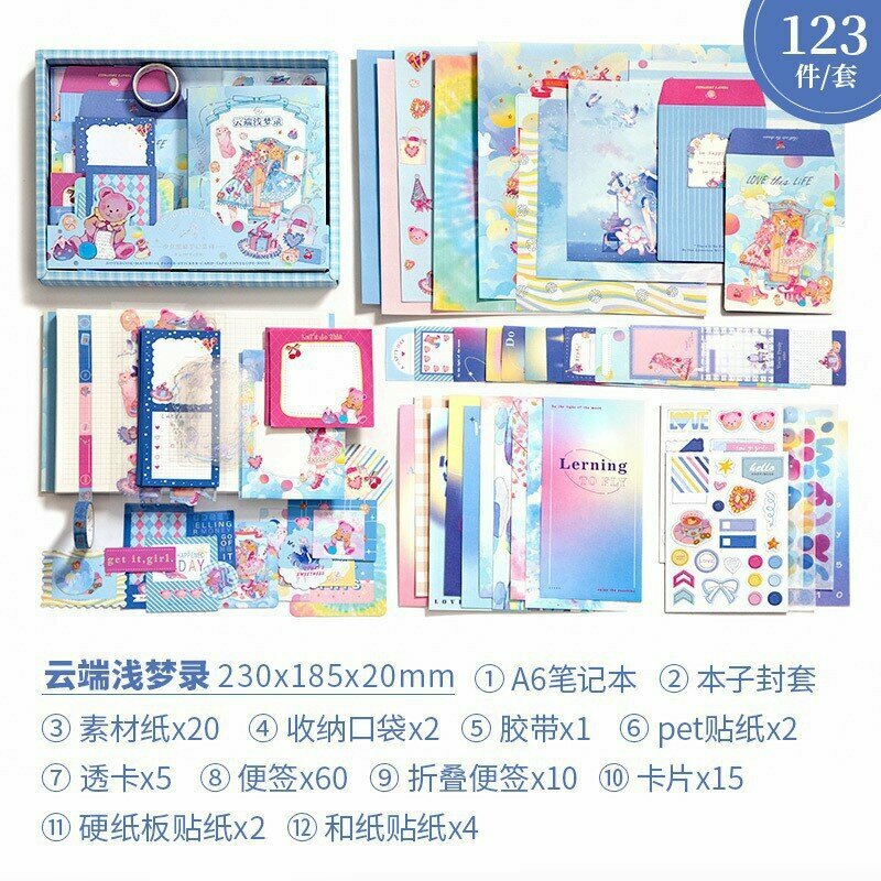 Блокнот "Милая девушка", на день рождения, ручная работа, в подарочной коробке