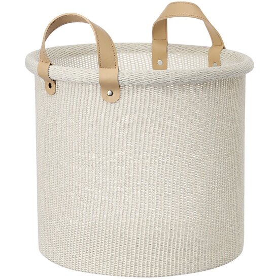 Корзина для хранения Bergenson Bjorn Sustainable collection круглая, 32х32х28 см, молочная (BB0000911)