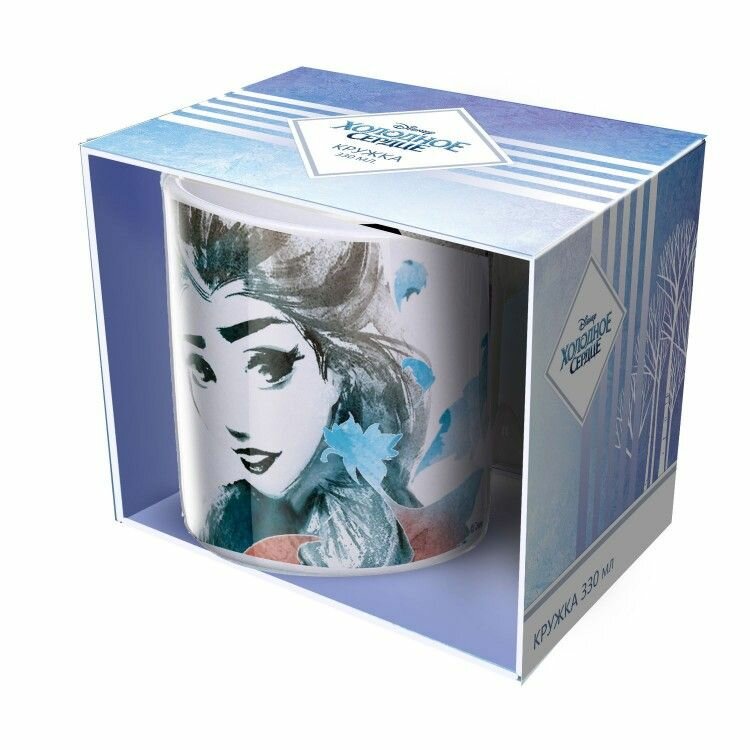 Кружка ND Play в подарочной упаковке "Холодное Сердце 2" Листья, 330 мл, фарфор (289995)