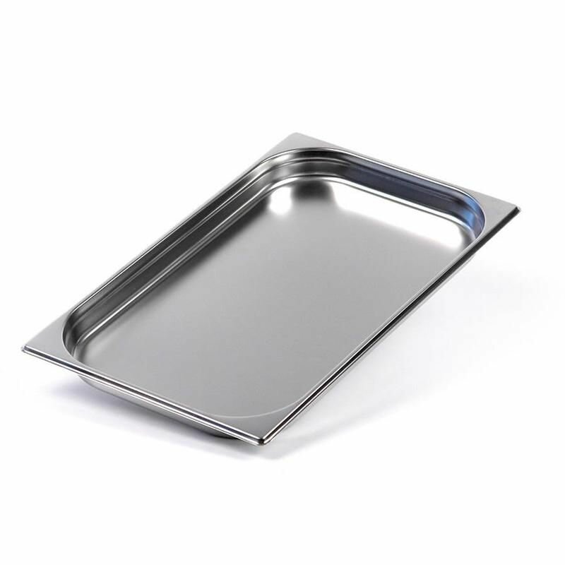 Гастроемкость Luxstahl нержавеющая сталь, GN 1/1, 53х32,5х4 см (га02)