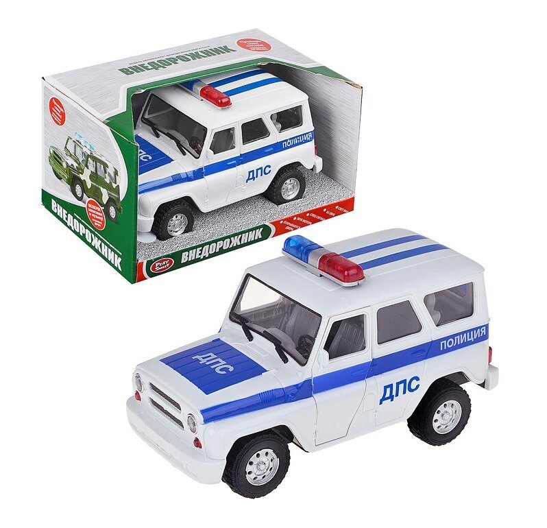 Машина Play Smart "Внедорожник" ДПС, на батарейках, в коробке (9076-D)