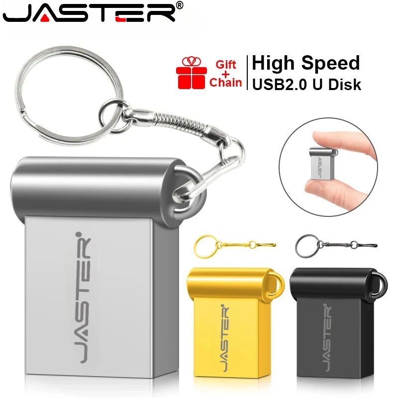 JASTER USB-флешка металлическая 4-512 ГБ USB 2.0 128MB(Not 128GB), no logo — фото 1