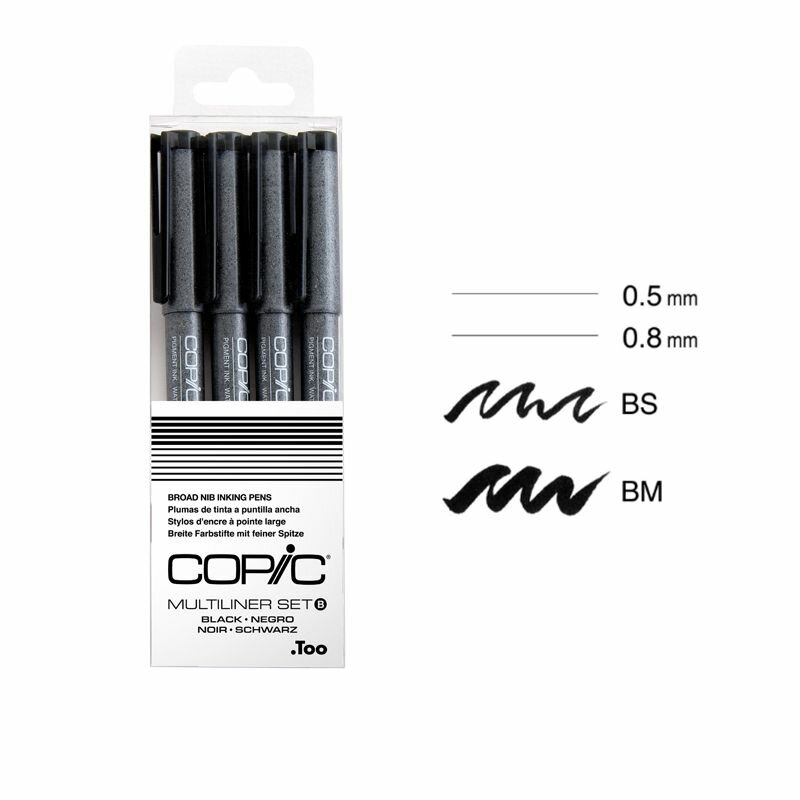 Маркерная ручка Copic Multiliner series set/single waterproof needle pen hook line pen animation construction