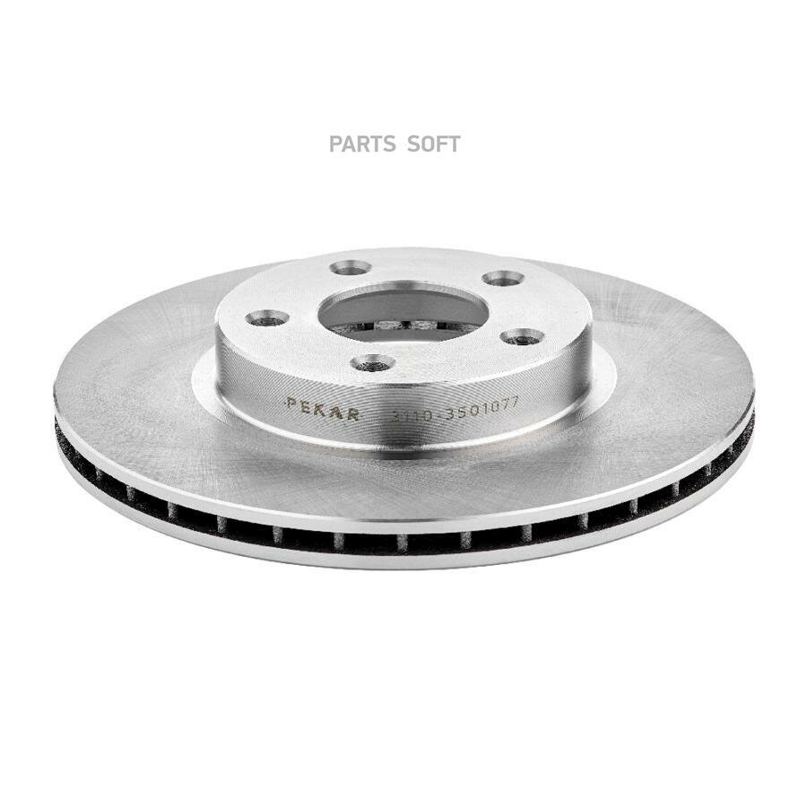 Диск тормозной передний вентилируемый газ 3102, 3110, 31105 и мод. pekar 3110-3501077
