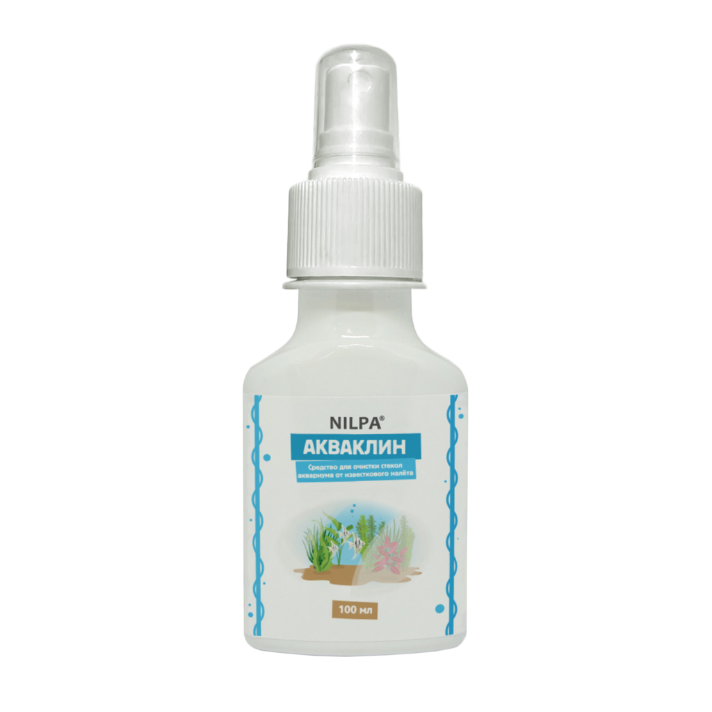 Средство для очистки стёкол аквариума Акваклин от известкового налёта НИЛПА , 100 мл