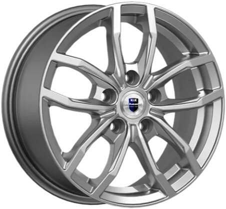 Диски легковые литые 6.5*15 5*114.3 et42 h67.1 КиК Фрост Дарк платинум(цвет)