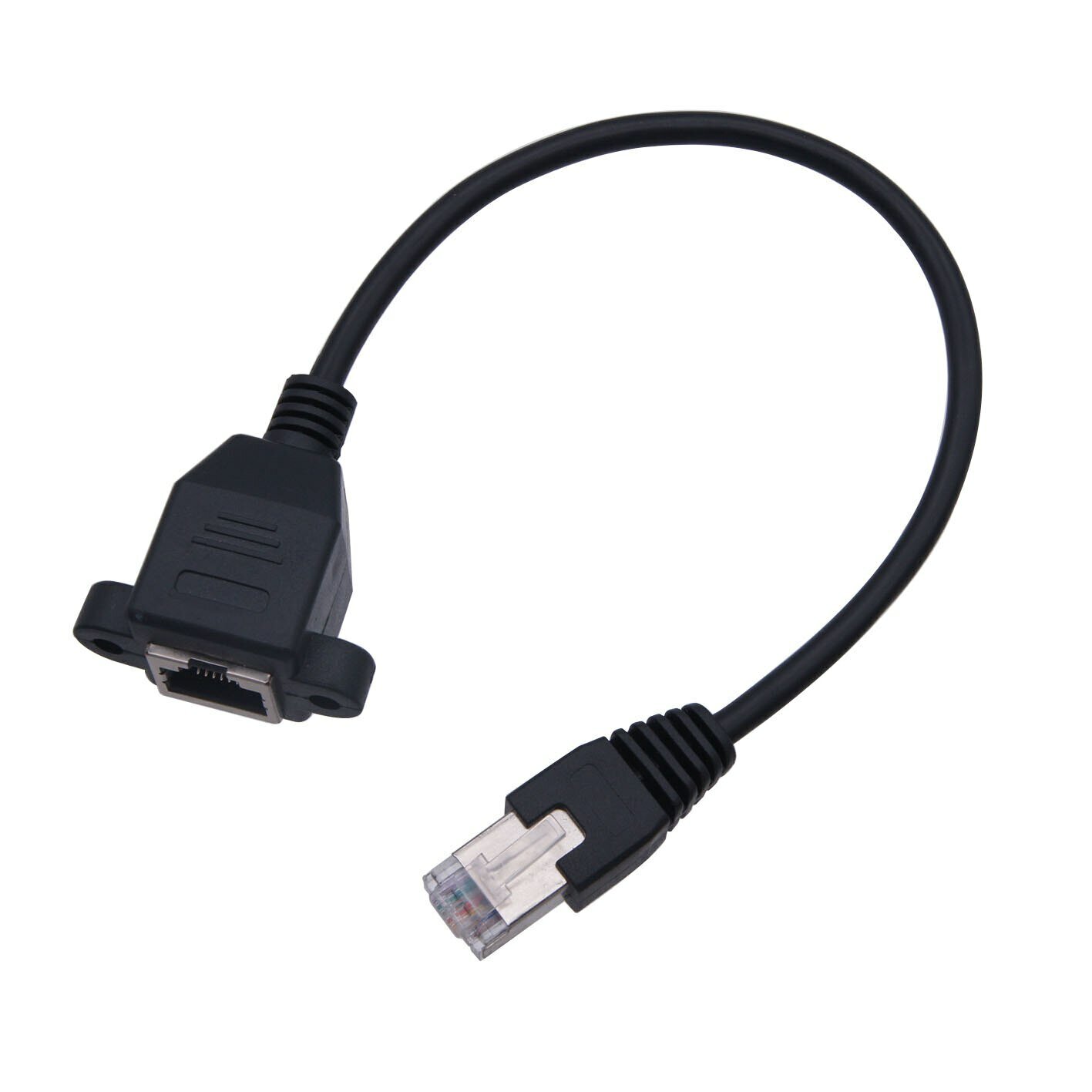 Сетевой кабель категории 5 из чистой меди RJ45 удлинитель «папа-мама» с ушками, витой, экранированный