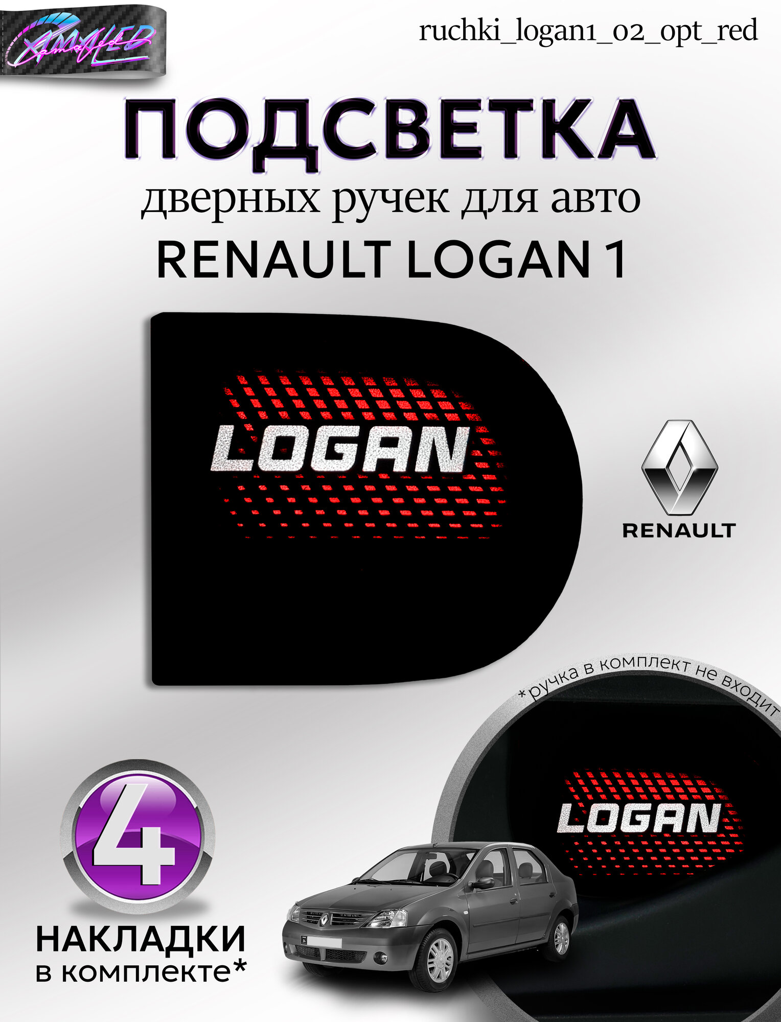 Подсветка, накладка дверных ручек