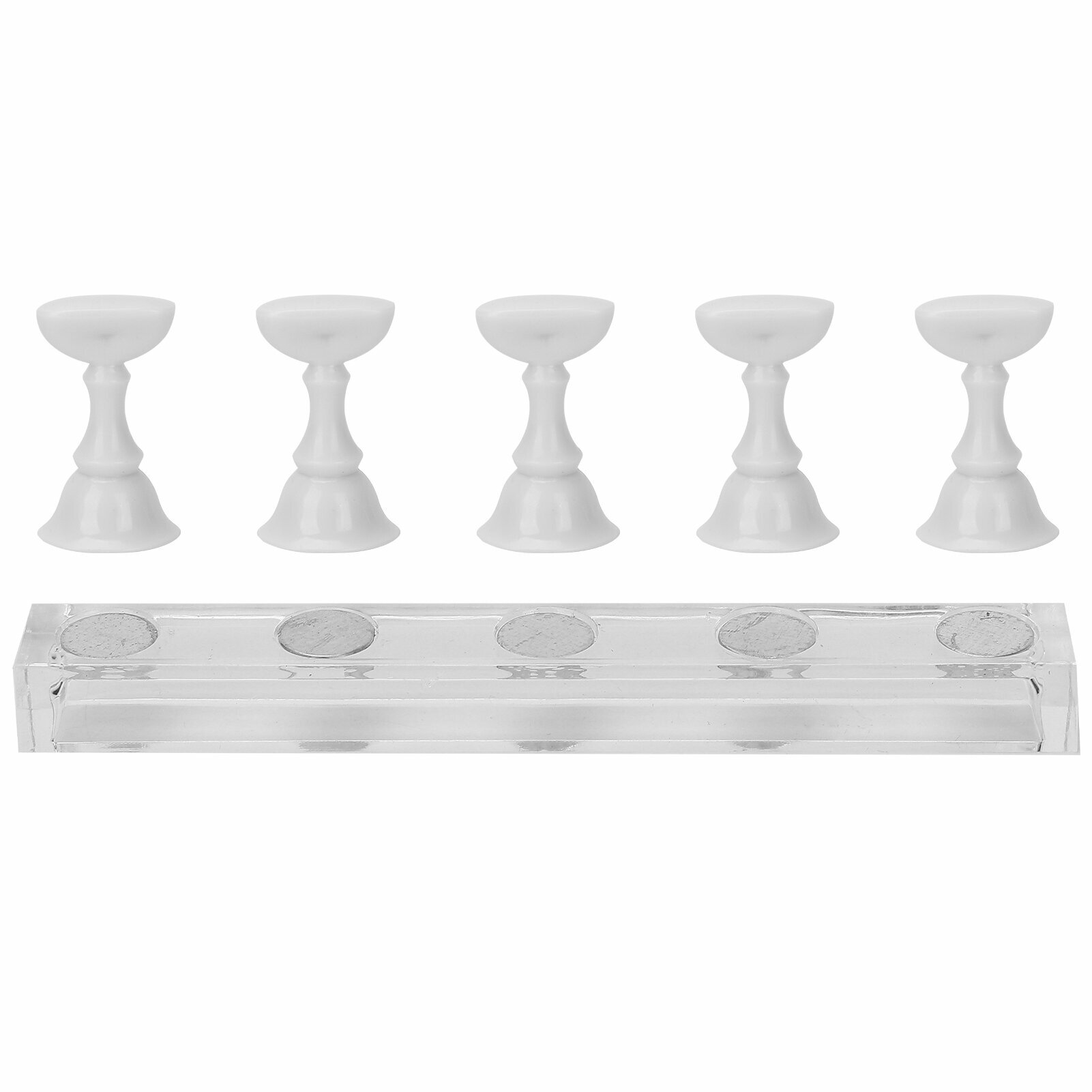 Подставка для демонстрации дизайна ногтей, магнитный держатель для типсов, маникюрный набор, белый