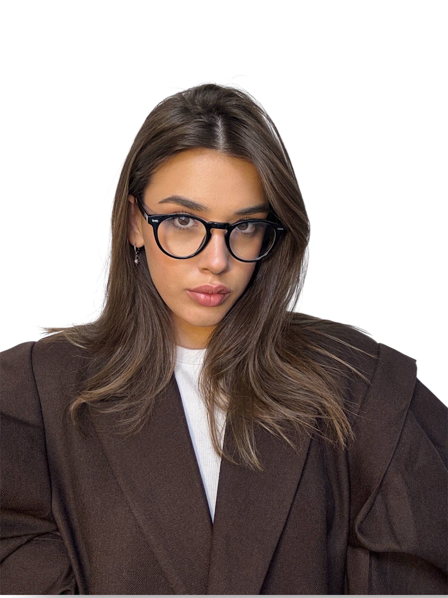 Оправа для очков, имиджевые круглые очки, защита от компьютера