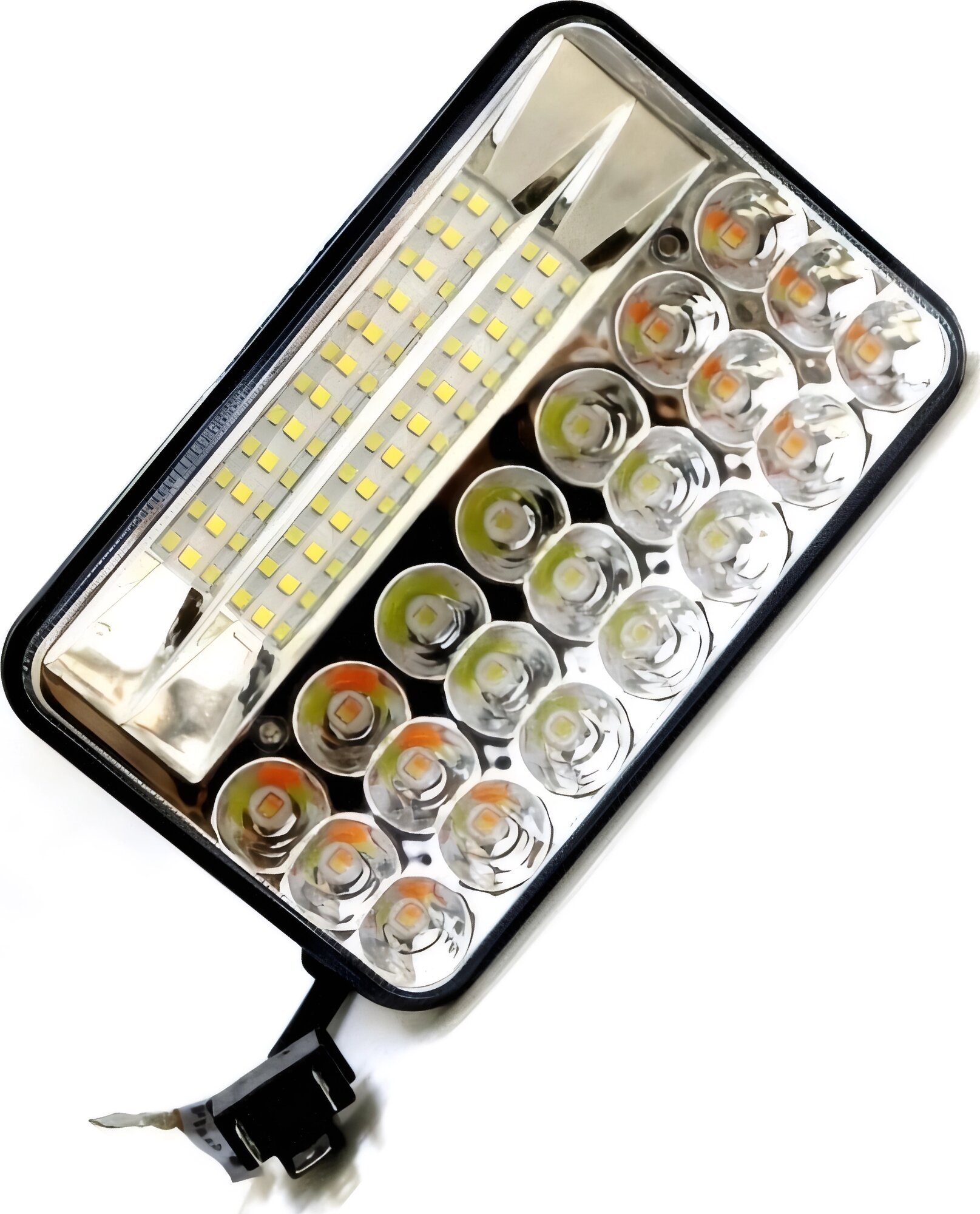 Лампа-фара диодная АС Автостор SU-90-13-135W белый+желтый +сторобоскоп