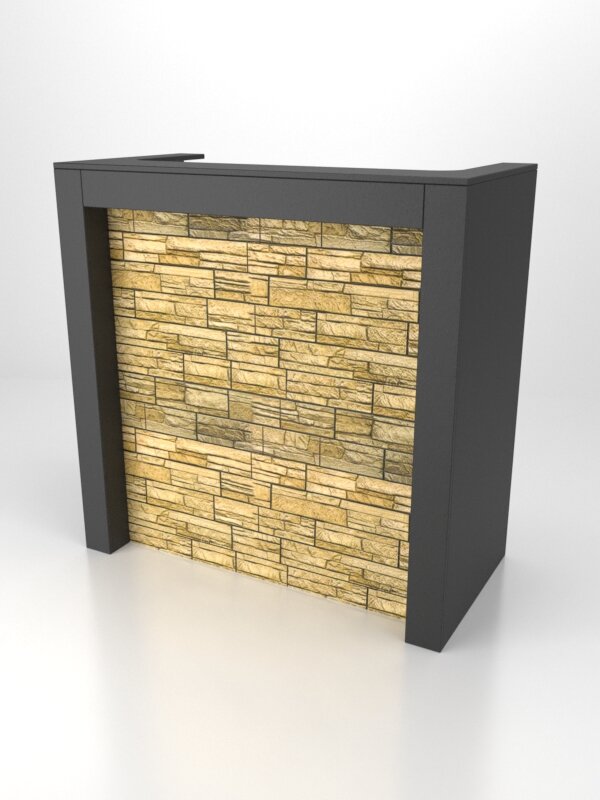 Ресепшн "Брик" №56А, Черный. Производитель товара - компания Westcom.