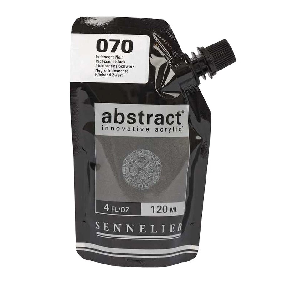 Sennelier Акриловая краска Sennelier "Abstract", 120 мл, черный металлик