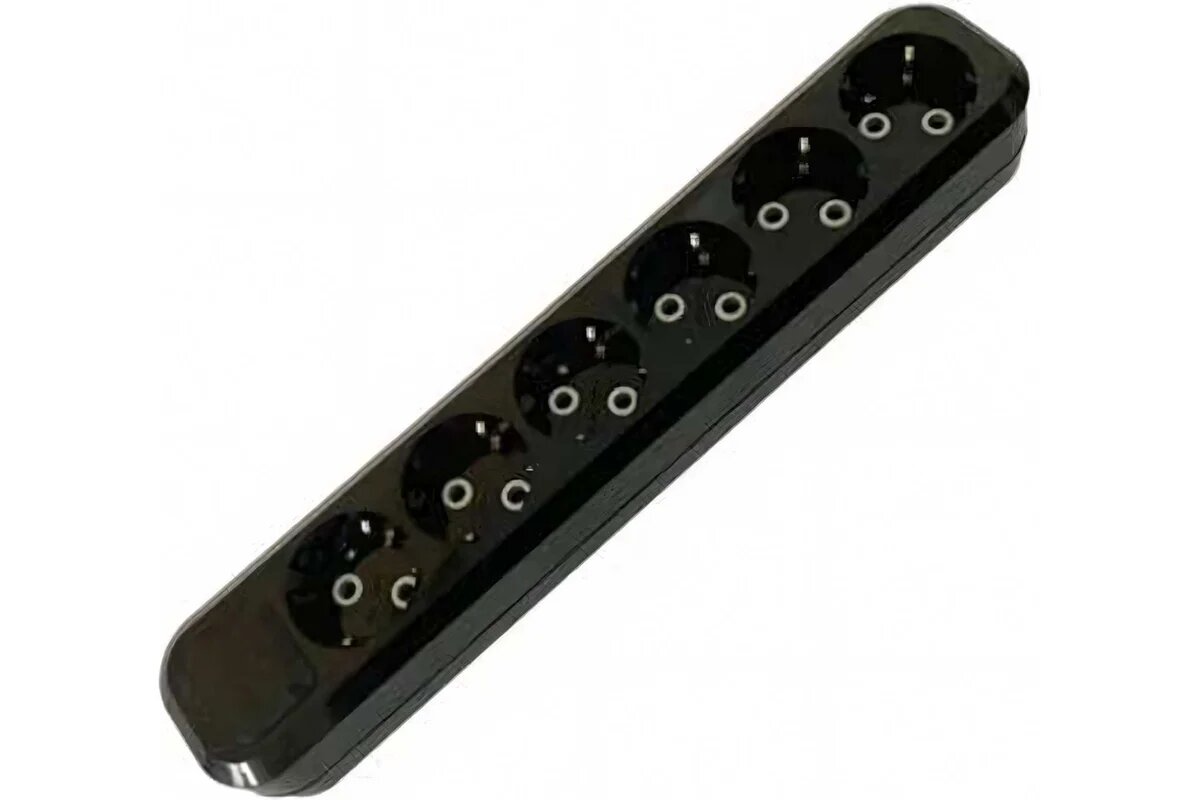 MAKEL колодка 6 гнезд с заземлением черная MGP2181 для электрических панелей