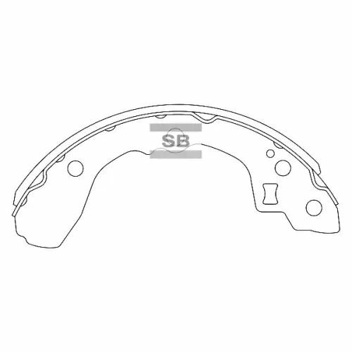 Колодки барабанные KIA Sephia 1.5-1.8 с 1993 Shuma 1.5-1.8 с 1997