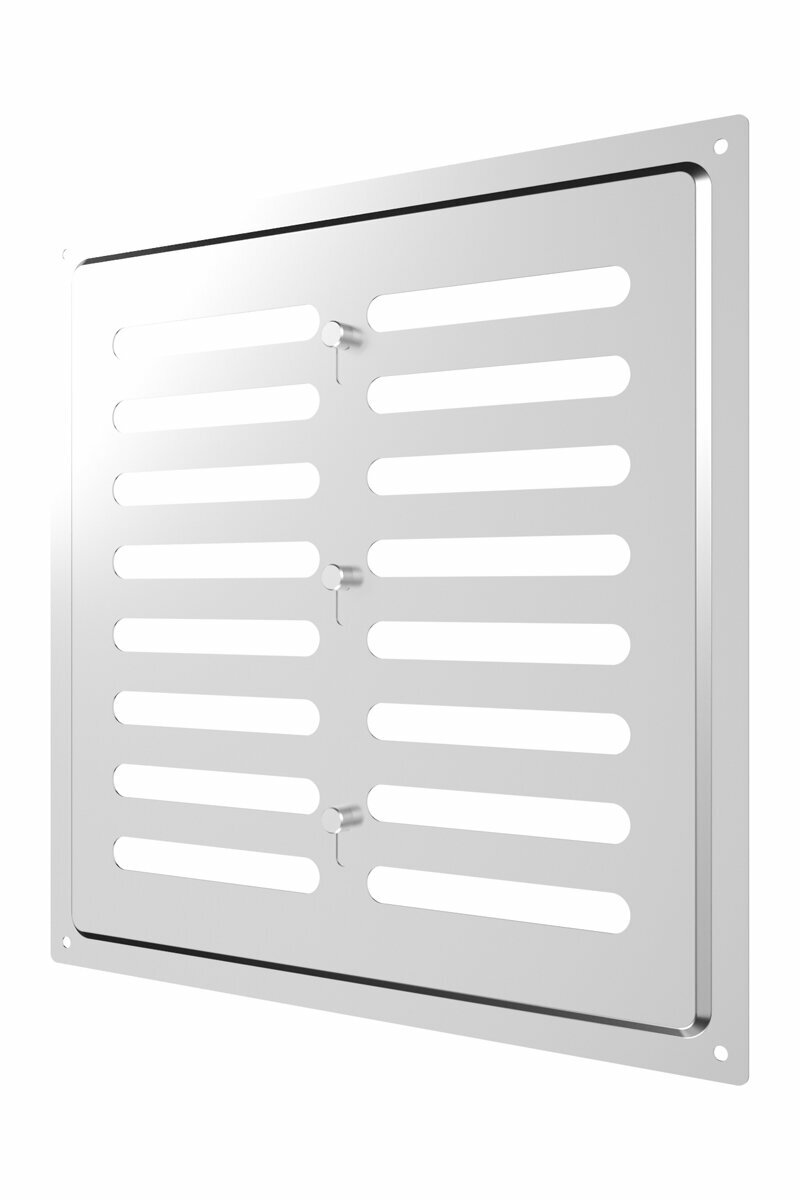 Решетка вентиляционная MER регулируемая 250х250 окраш. сталь Chrome ERA
