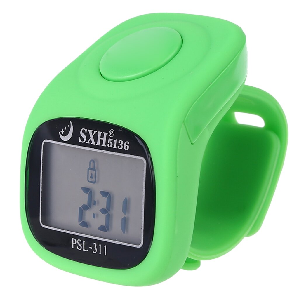 Счетчики пальцев 6 цифровых светодиодных электронных счетчиков пальцев Механический ручной кликер Трекер кругов Счетчик напоминаний