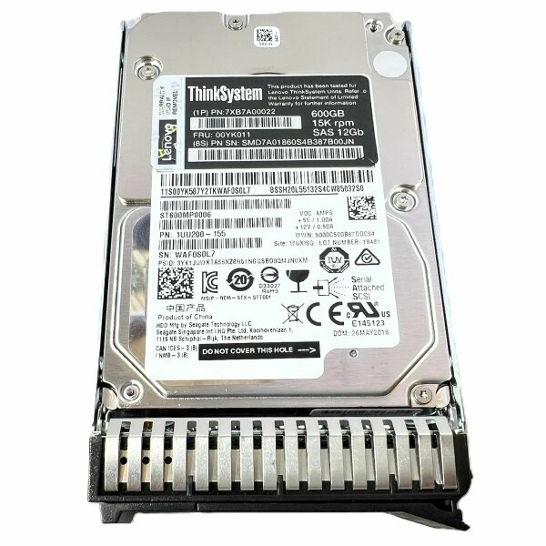 Жесткий диск Lenovo 7XB7A00022 600Gb SAS 2,5" HDD