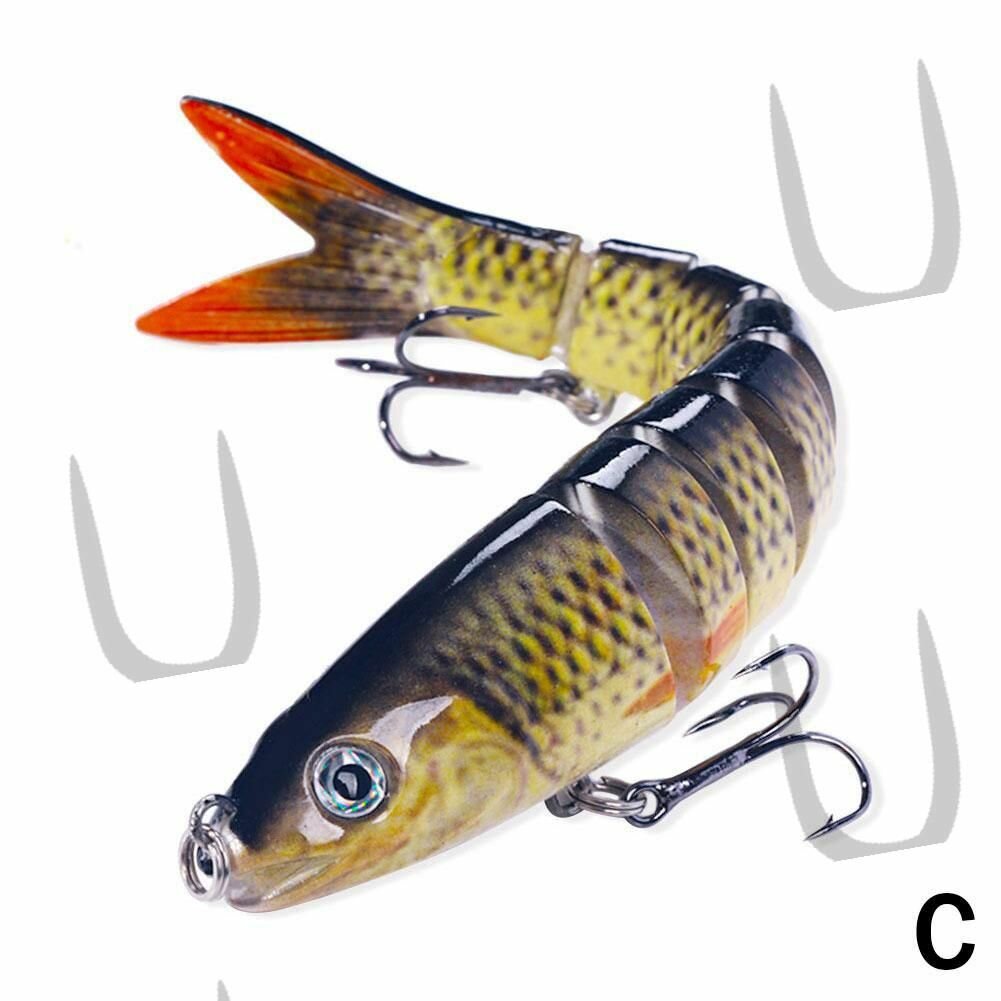 Воблер свимбейт (13.4cm) Тонущий бионический воблер 8 сегментов. Swimbait снасть для спиннинга. Рыбка для рыбалкиOU