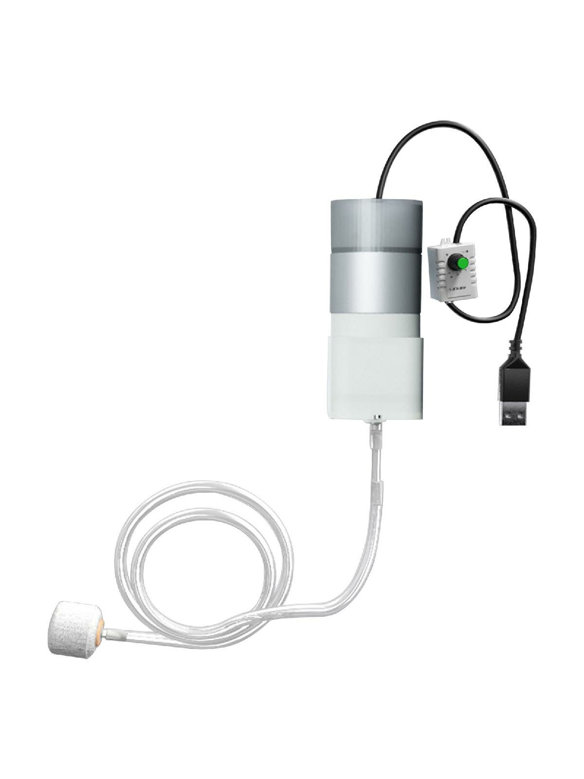 Aquarium Mini USB Air Pumps Portable Fish Tank Oxygen Air Pumps High Energy Saving Oxygen Air Pumps with Air Stone