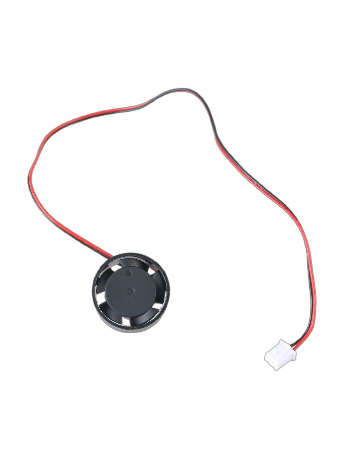 Efficient 2510 25x10mm Round Cooling Fan for Car LED Lighting DC5V12V24V Optional, 0.5W Power 28cm/11.02inch Cable