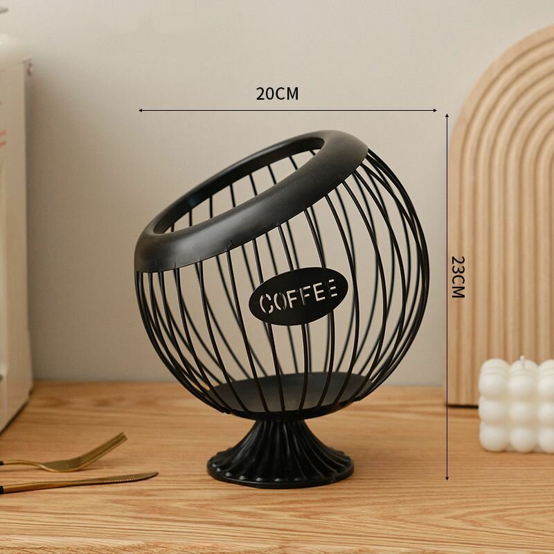 Новая стильная железная корзина для фруктов и конфет, 20*23 см