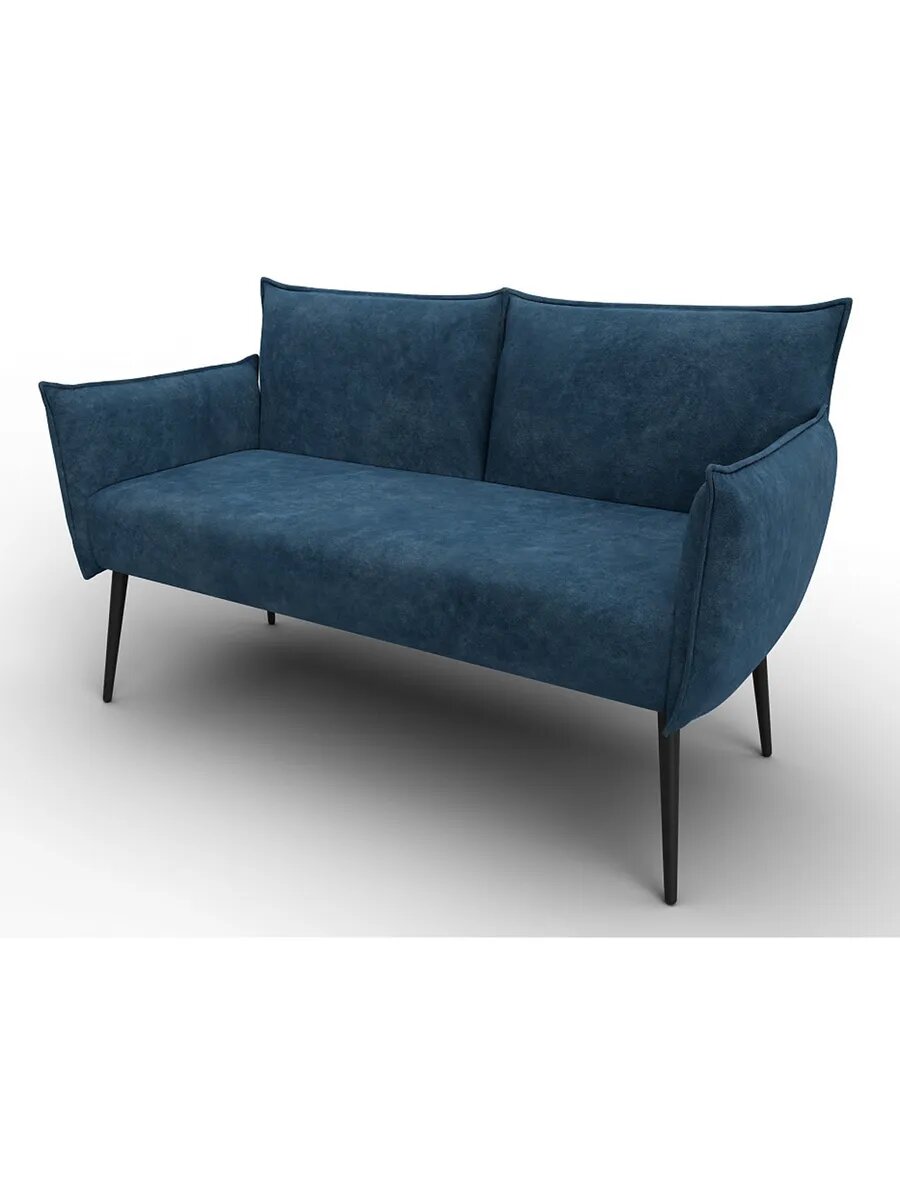 Диван прямой Хельсинки, 126х66х82 см, нераскладной, велюр