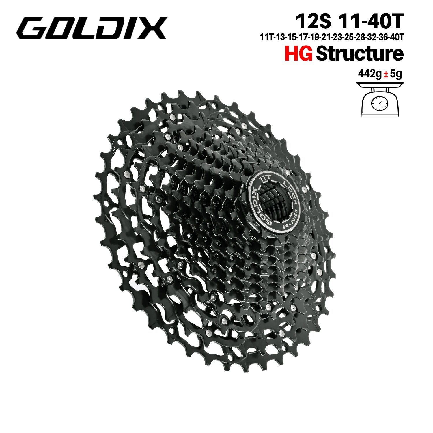 GOLDIX Ультралегкая кассета для горного велосипеда 9/10/11/12/13 скоростей 12 Speed 11T-40T